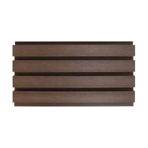 3.6m Cherry Brown Slatted Cladding | Composite Cladding